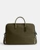 Buy Coach Signature Jacquard Theo Work Bag | Green Color Men | AJIO LUXE