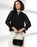 Buy Jet Black Tops for Women by Fig Online | Ajio.com