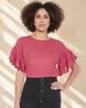 Buy Dusty pink Tops for Women by LEIA Online | Ajio.com