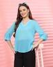 Buy Turquoise Blue Tops for Women by EVERYDAY by ANI Online | Ajio.com