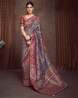 Buy Navy Blue Sarees for Women by Ri-wah Online | Ajio.com