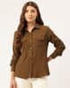 Buy Bronze Shirts for Women by Wisstler Online | Ajio.com