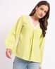 Buy Lime Green Tops for Women by LEIA Online | Ajio.com