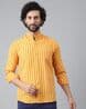 Buy Mustard Shirts for Men by Alpha Tribe Online | Ajio.com