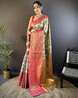 Buy Grey Sarees for Women by GRIVA DESIGNER Online | Ajio.com