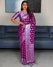 Buy Wine Sarees for Women by PATTARI Online | Ajio.com