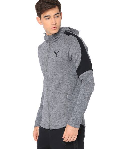 Puma Men Grey Evostripe Move Hooded Jacket | atelier-yuwa.ciao.jp