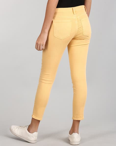Buy Mustard Yellow Jeans & Jeggings for Women by GAP Online | Ajio.com