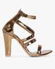Buy Bronze Heeled Sandals for Women by SANLEE Online | Ajio.com
