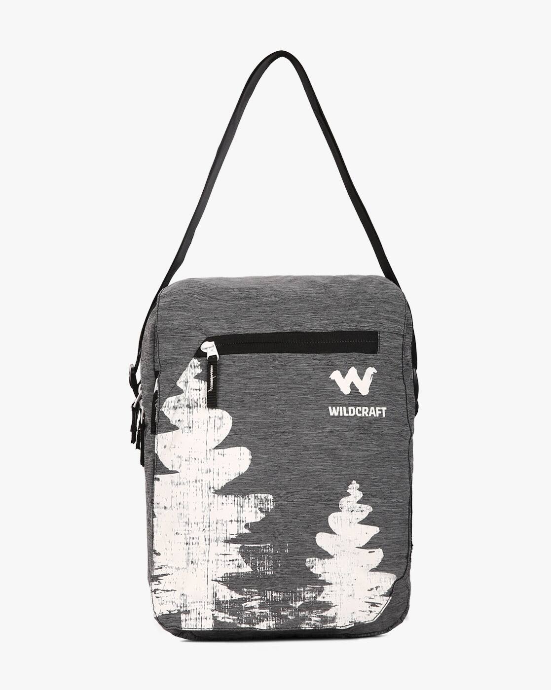 Buy Black Wildcraft Water-Resistant Messenger Bag with Adjustable Sling ...