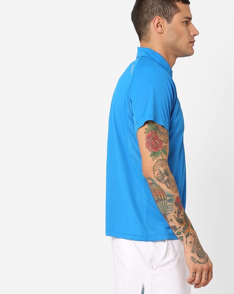 Buy Blue Wildcraft Polo T-shirt with Mesh Panel | AJIO