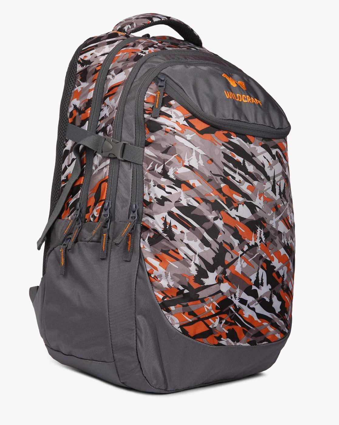 Buy Grey and Orange Wildcraft Camo 5 Backpack | AJIO