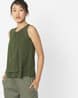 Buy Olive Green Tops for Women by ANONYMOUS CO Online | Ajio.com