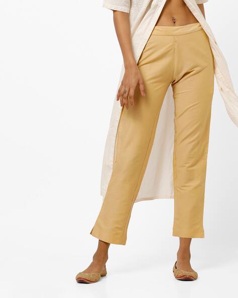 Buy Gold Pants for Women by Ethnicity Online Ajio