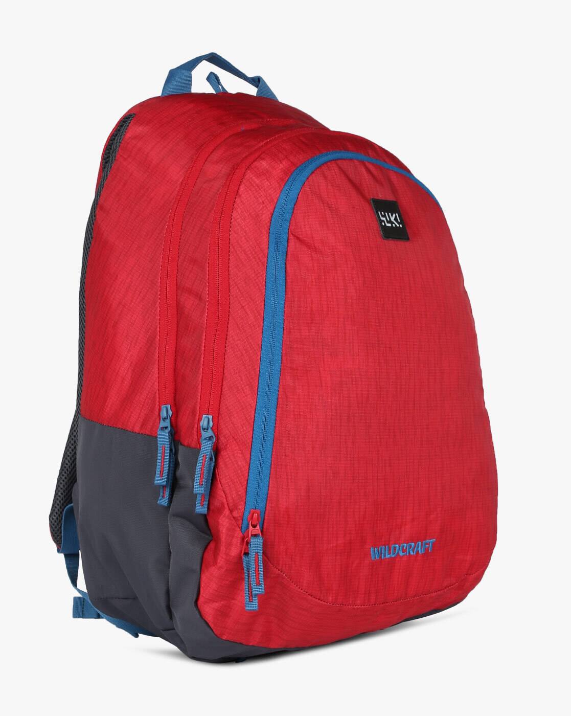 Buy Red Wildcraft Backpack with Adjustable Shoulder Straps | AJIO