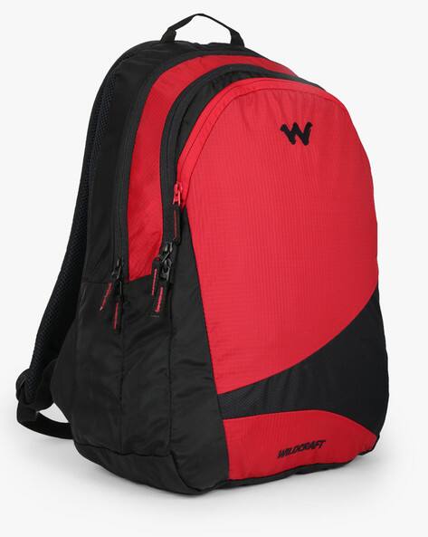 Buy Red Wildcraft Colourblock Laptop Backpack | AJIO