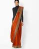 Buy Rust Orange Sarees for Women by Amori Online | Ajio.com