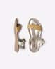 Buy Gold Sandals for Girls by JUMPS AND BUMPS Online | Ajio.com