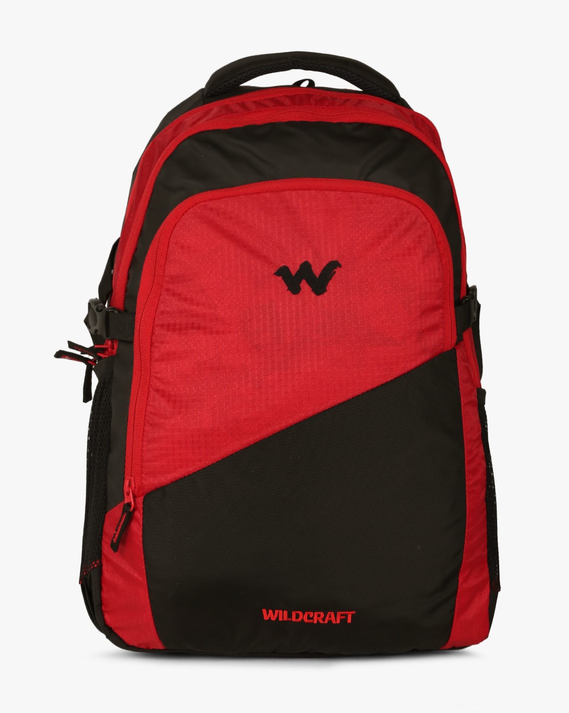 Buy Red Wildcraft Colourblock Laptop Backpack with Brand Print | AJIO