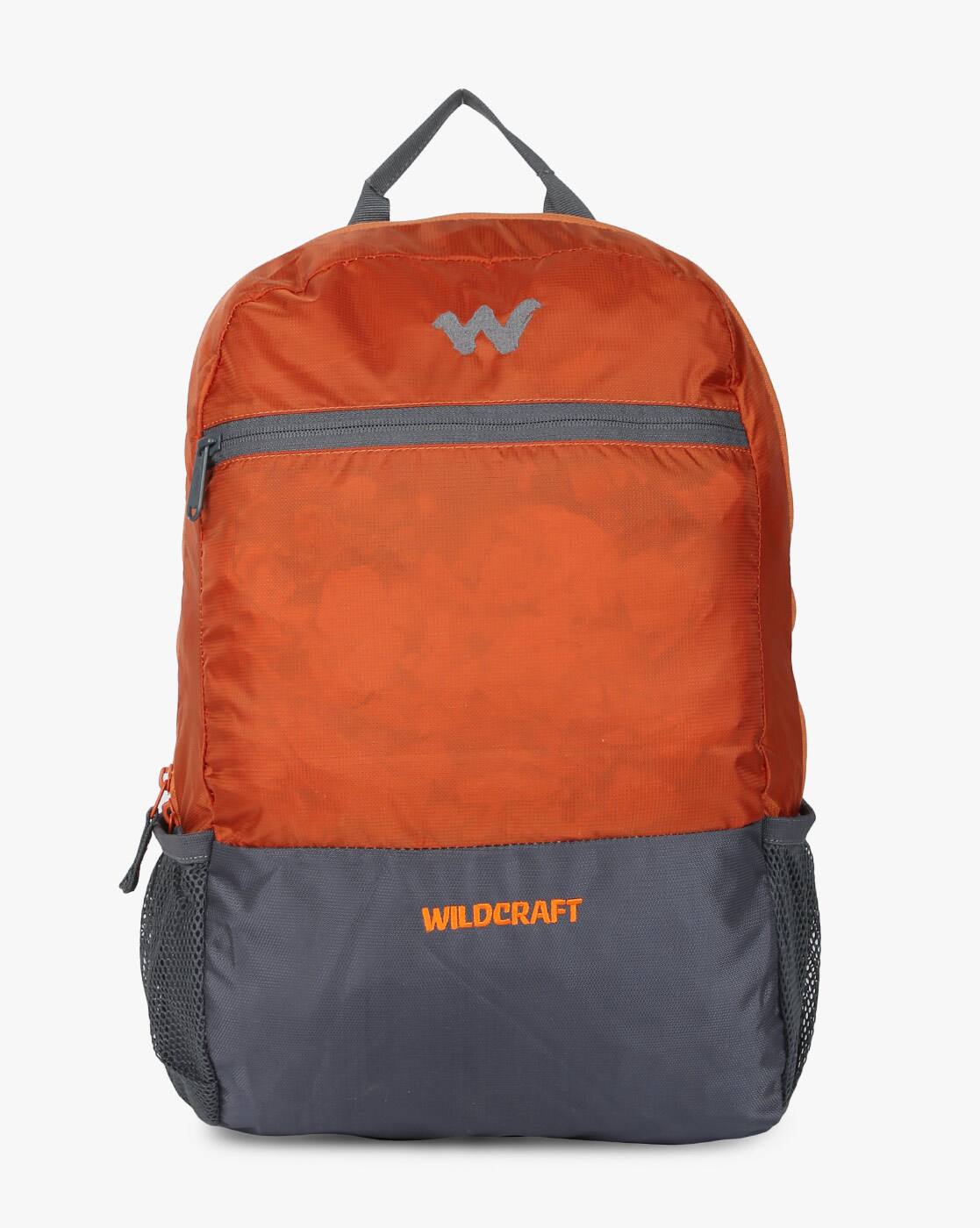 Buy Orange Wildcraft Colourblock Laptop Backpack | AJIO