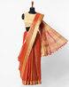 Buy Rust Orange Sarees for Women by YESPOHO Online | Ajio.com