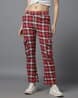 Buy Blue & Red Trousers & Pants for Women by Koovs Online | Ajio.com