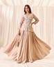 Buy Beige Fusion Wear Sets for Women by MADHURAM TEXTILES Online | Ajio.com