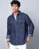 Buy Ink Blue Shirts for Men by D finish Online | Ajio.com