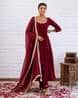 Buy Maroon Kurta Suit Sets for Women by Indie Picks Online | Ajio.com